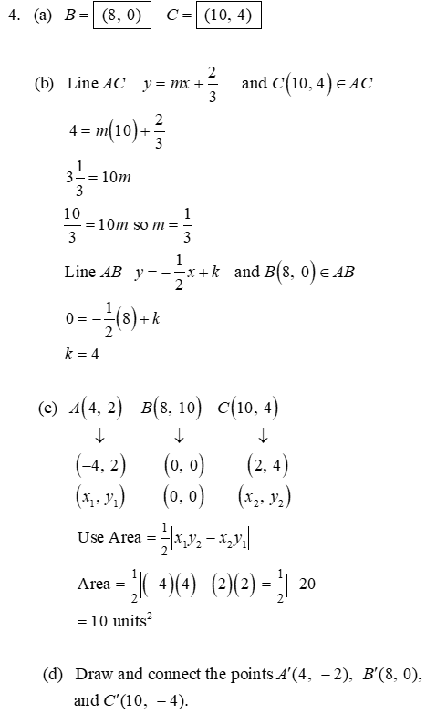 Junior Cert Maths (Higher) SEC Sample Q4