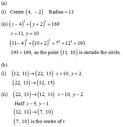 Leaving Certificate Maths (Ord) 2022: Paper 2 Q2